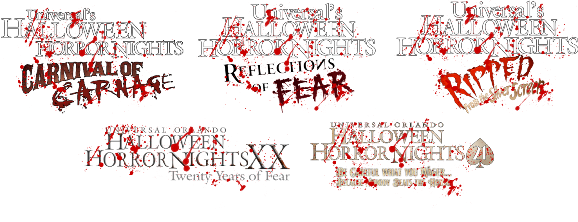HHN Orlando Announcement List - Horror Night Nightmares