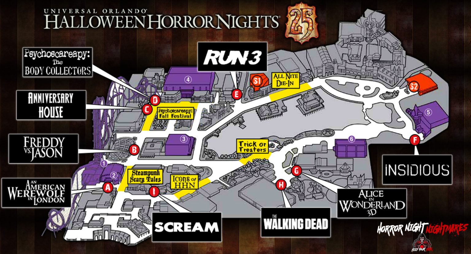 Speculation Map History - Horror Night Nightmares
