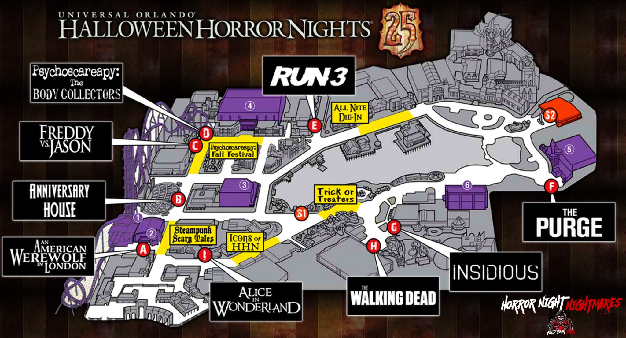 Speculation Map History - Horror Night Nightmares