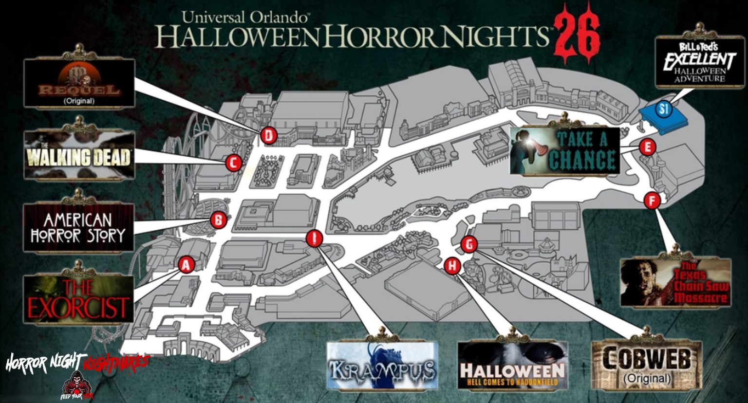 Speculation Map History - Horror Night Nightmares