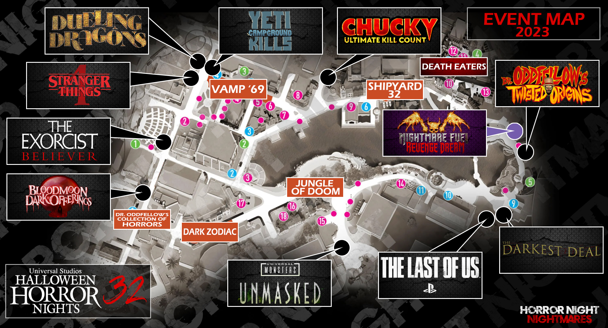 Speculation Map History - Horror Night Nightmares